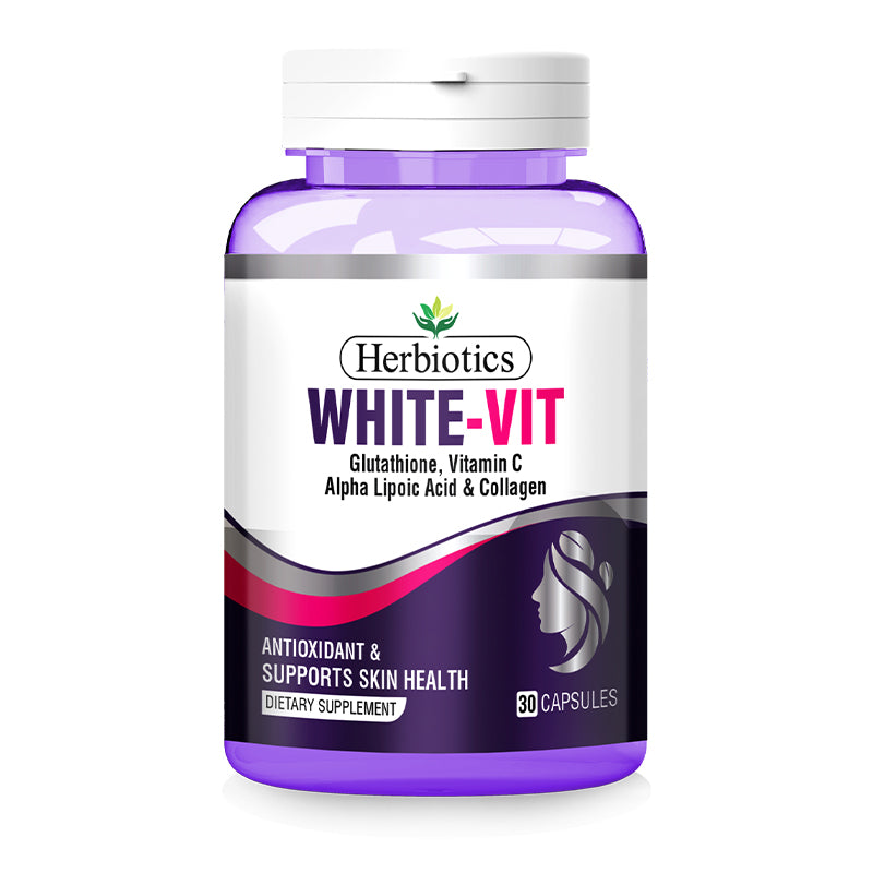 Herbiotics White-Vit l Glutathione, Collagen & Vitamin C For White Skin